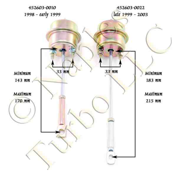 Replaces Garrett GTP38 452603-0022 Actuator – Naples Turbo LLC